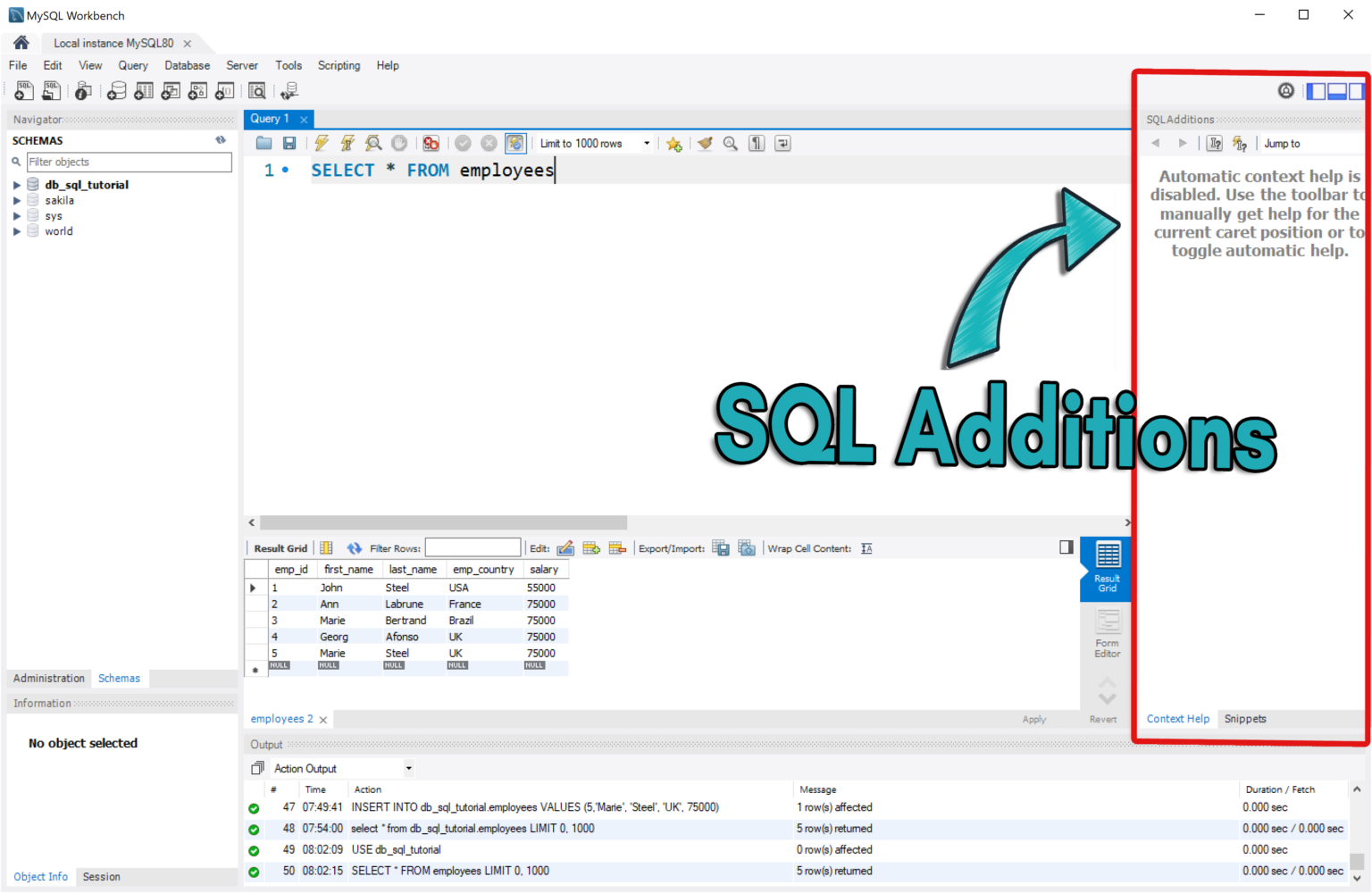 Overview MySQL Workbench - DATA with BARAA Overview MySQL Workbench - DATA with BARAA